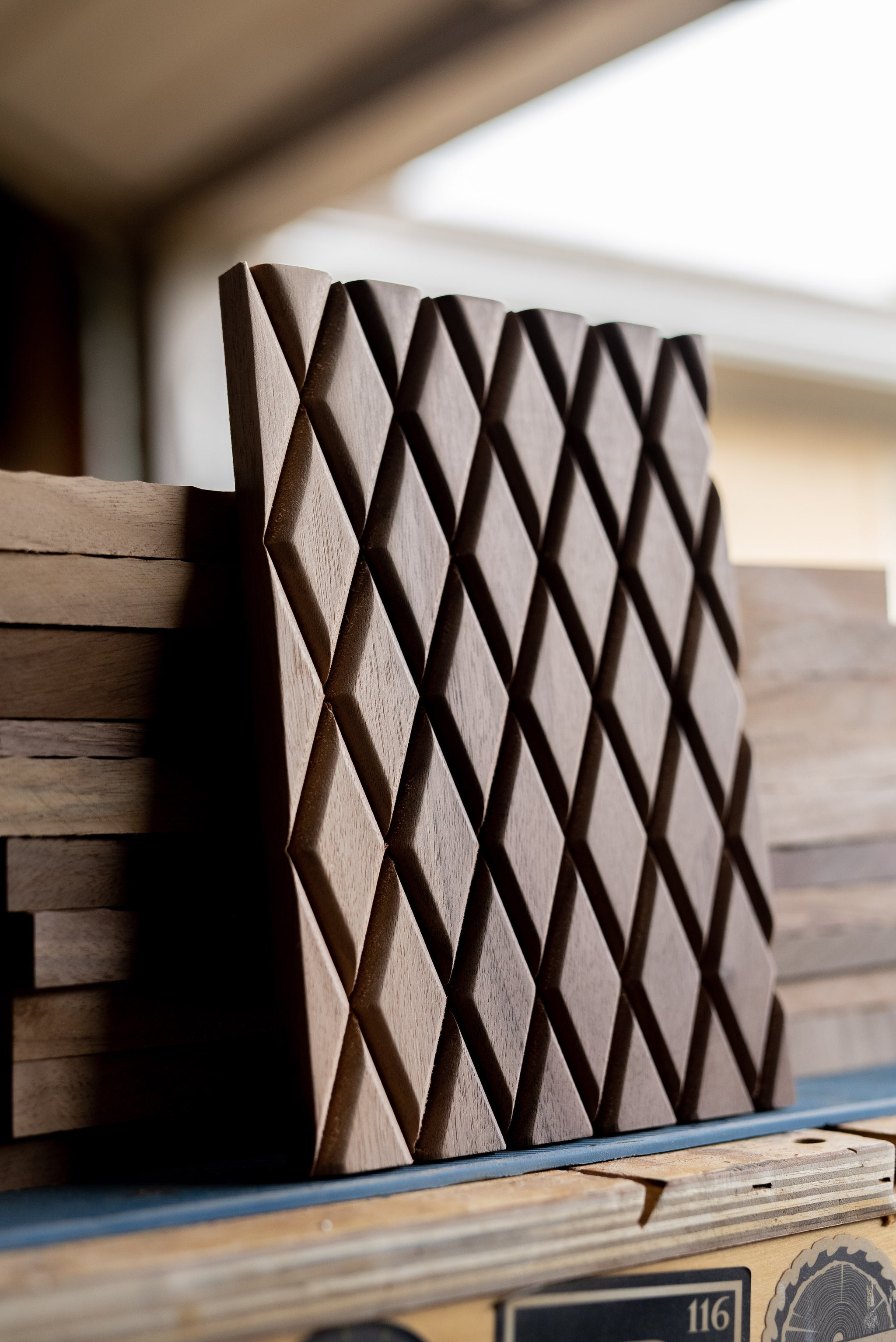 CNC Diamond Wood Pattern – Design Craft Workshop